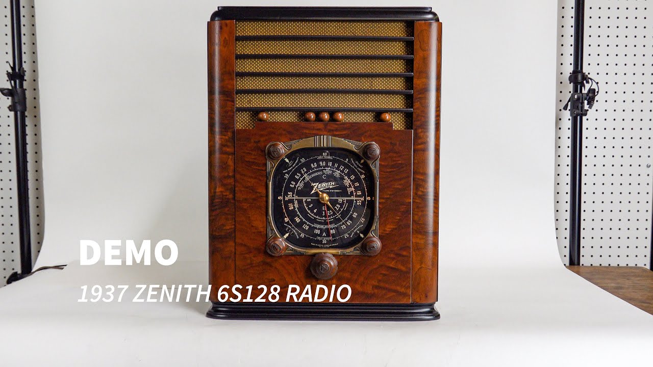 Demo of 1937 Zenith 6S128 Radio + Bluetooth Retrofit - YouTube