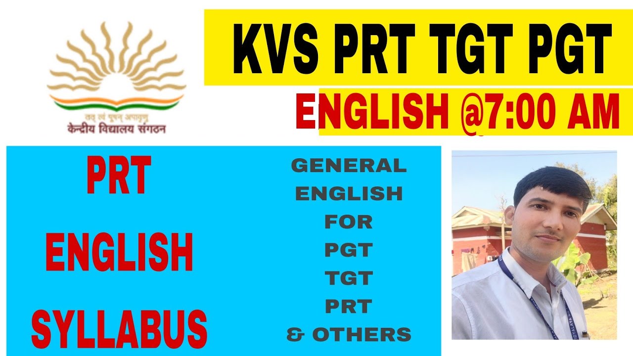 GENERAL ENGLISH SYLLABUS FOR PGT TGT PRT & MISC. PRT COMPLETE ENGLISH ...