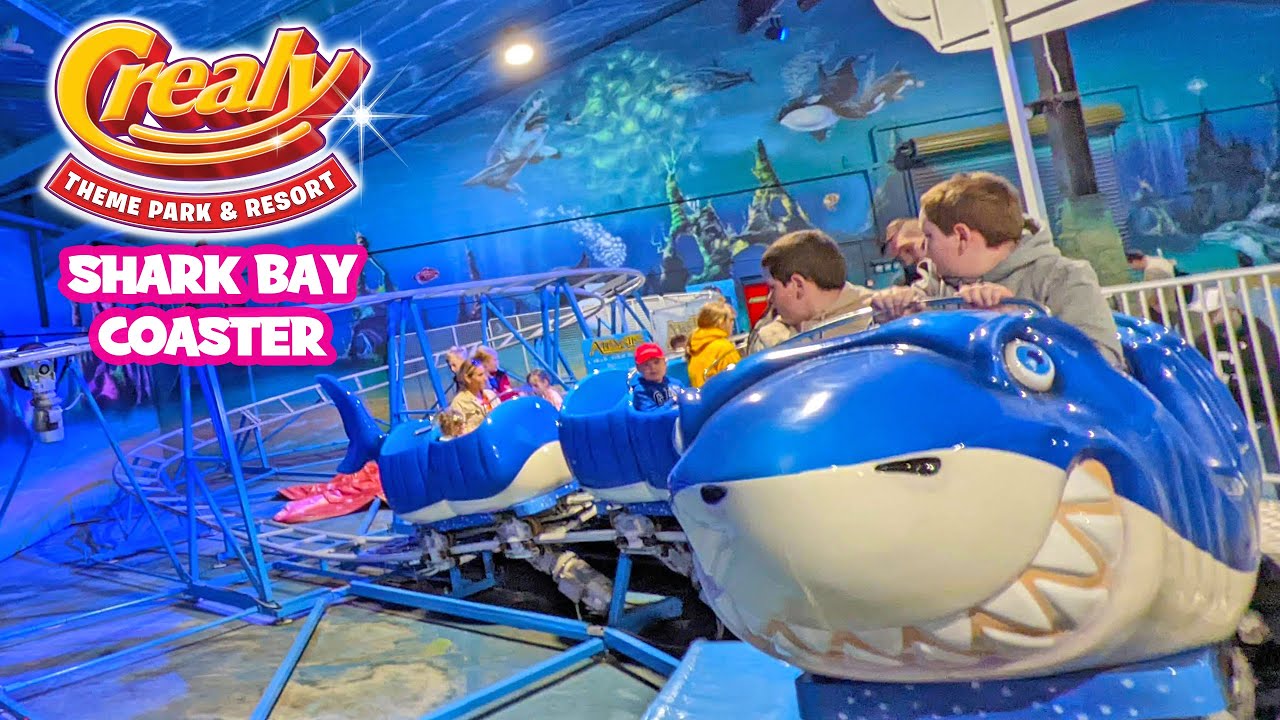 Shark Bay Kids Coaster in Lost World of Atlantis at Crealy Theme Park ...