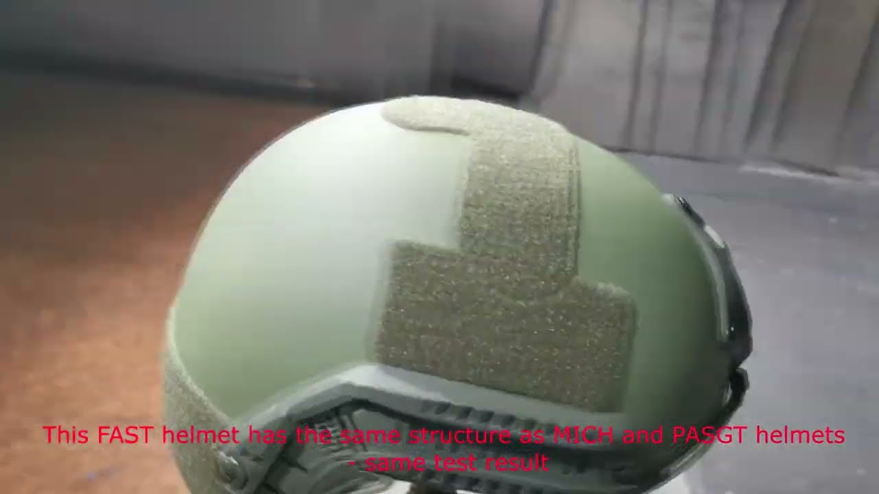 Test of a NIJ IIIA helmet - YouTube