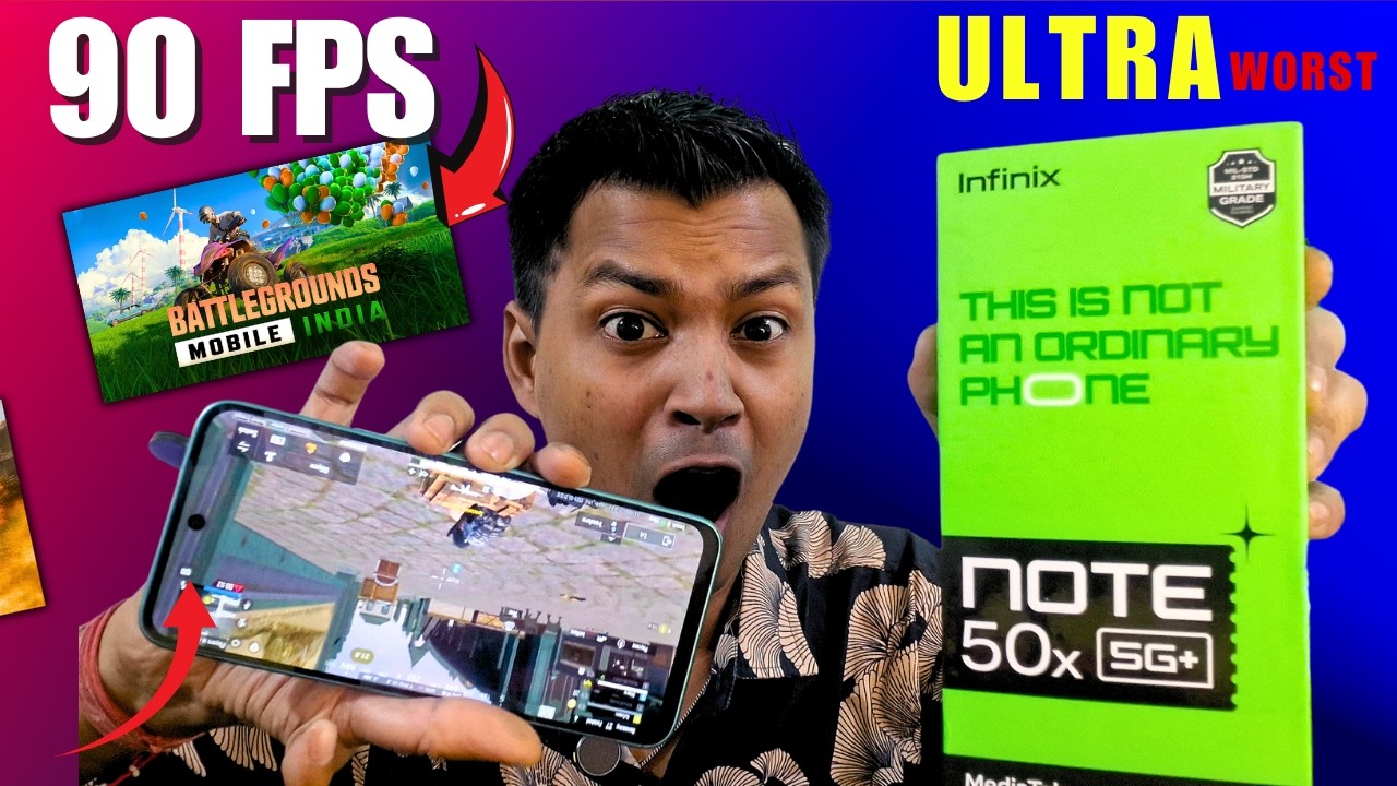 Infinix Note 50x 90 FPS BGMI Support Available Now | Best 90 FPS Gaming ...