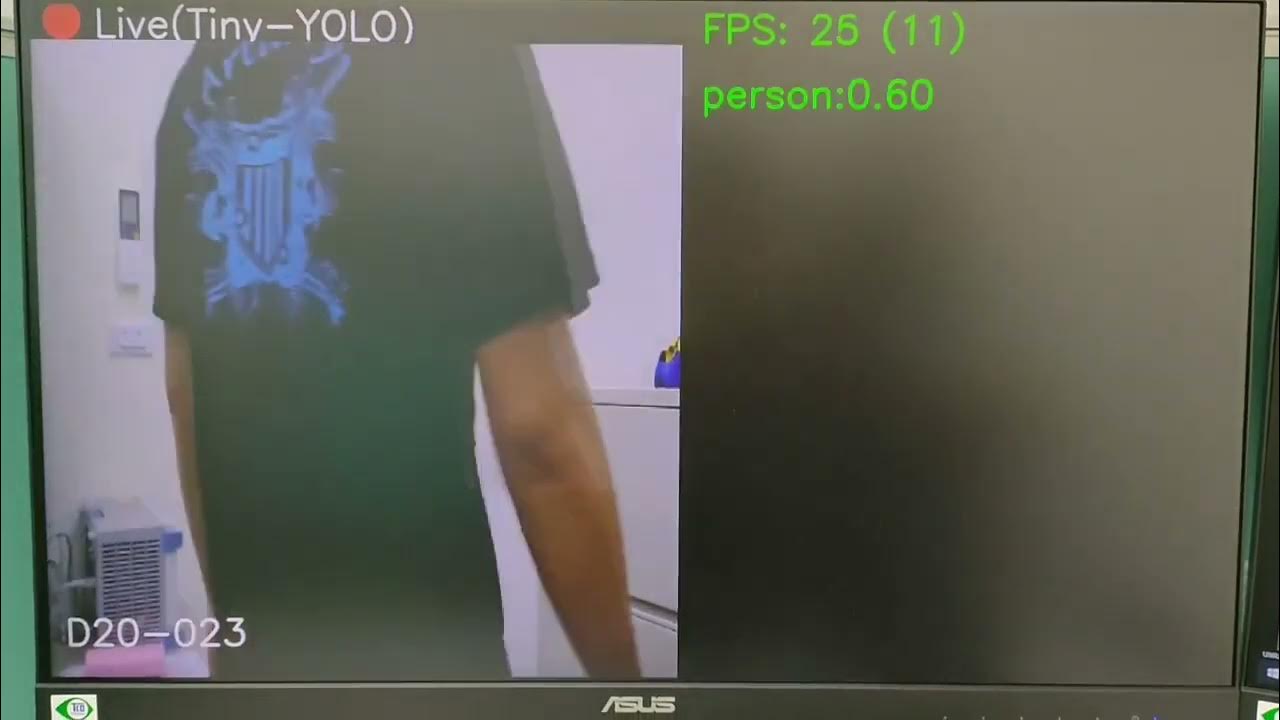 HDLA chip Tiny YOLOv2 50MHz - YouTube