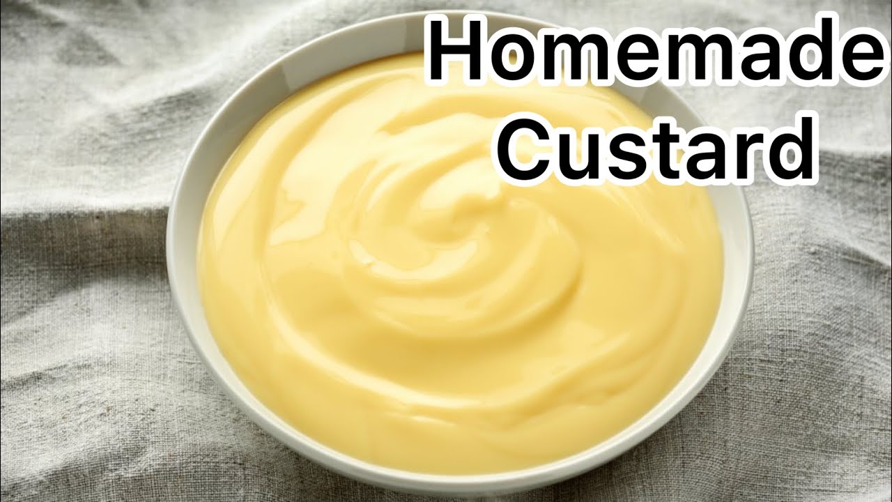 How To make homemade custard - traditional method - YouTube