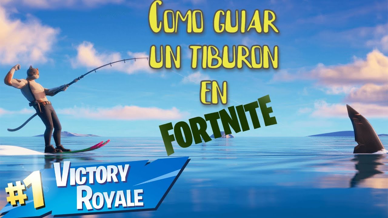 Como guiar o montar un Tiburon en fortnite/ how to Ride a shark on ...