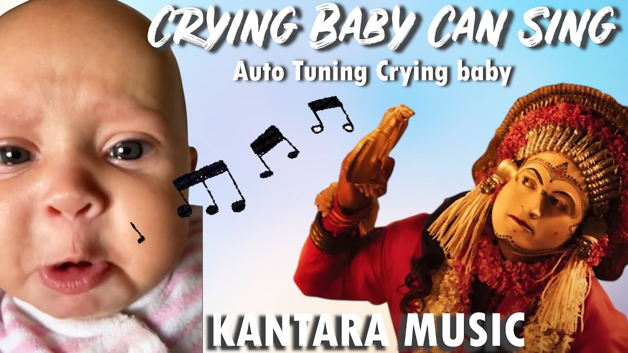 🎤Crying baby👶🏻Can Sing Kantara Music | Varah Roopam | Auto Tuning ...