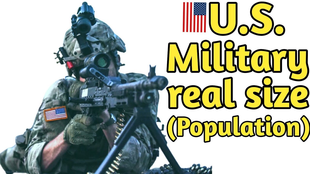 US Military (Armed Forces) real size | population | How many - YouTube