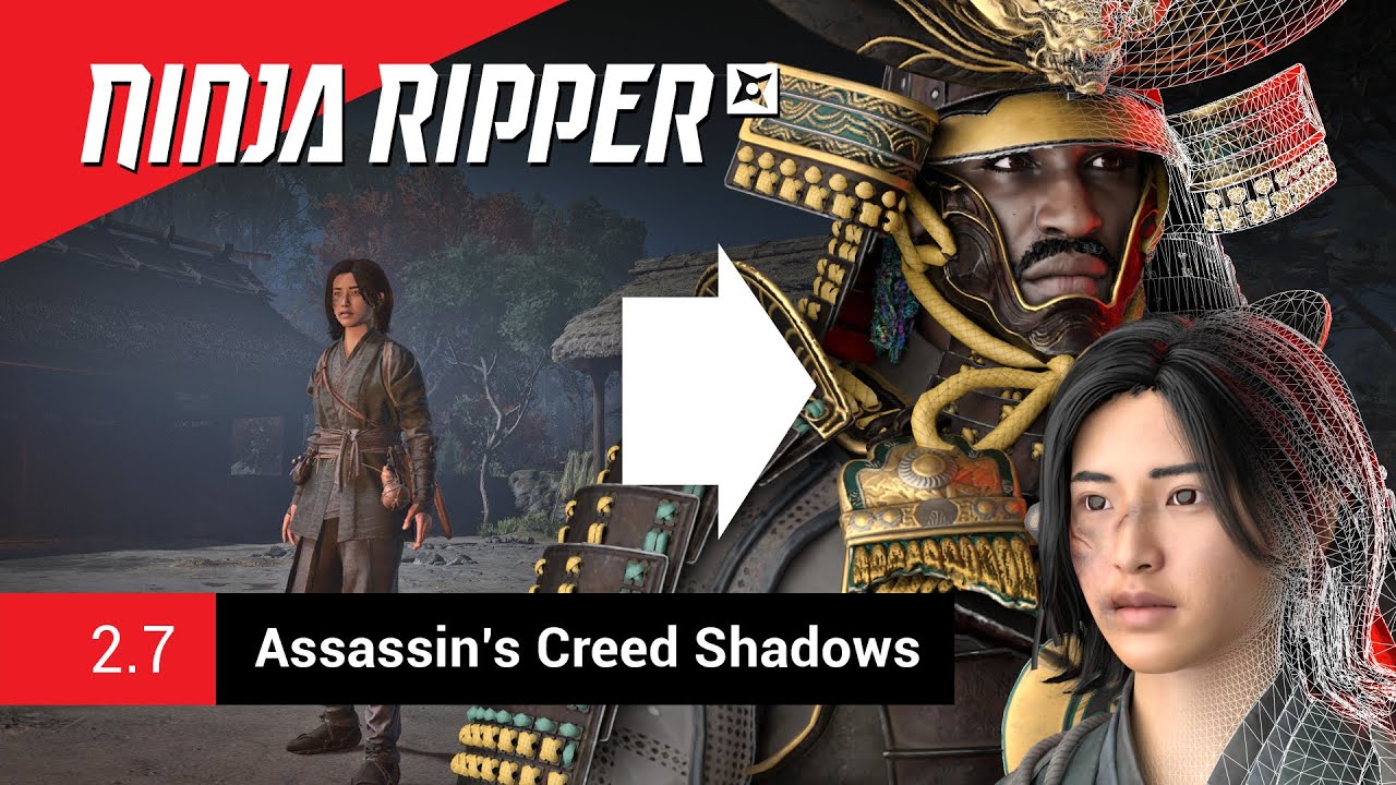 How to rip 3D models from Assassin's Creed Shadows | Ninja Ripper 2.7 ...