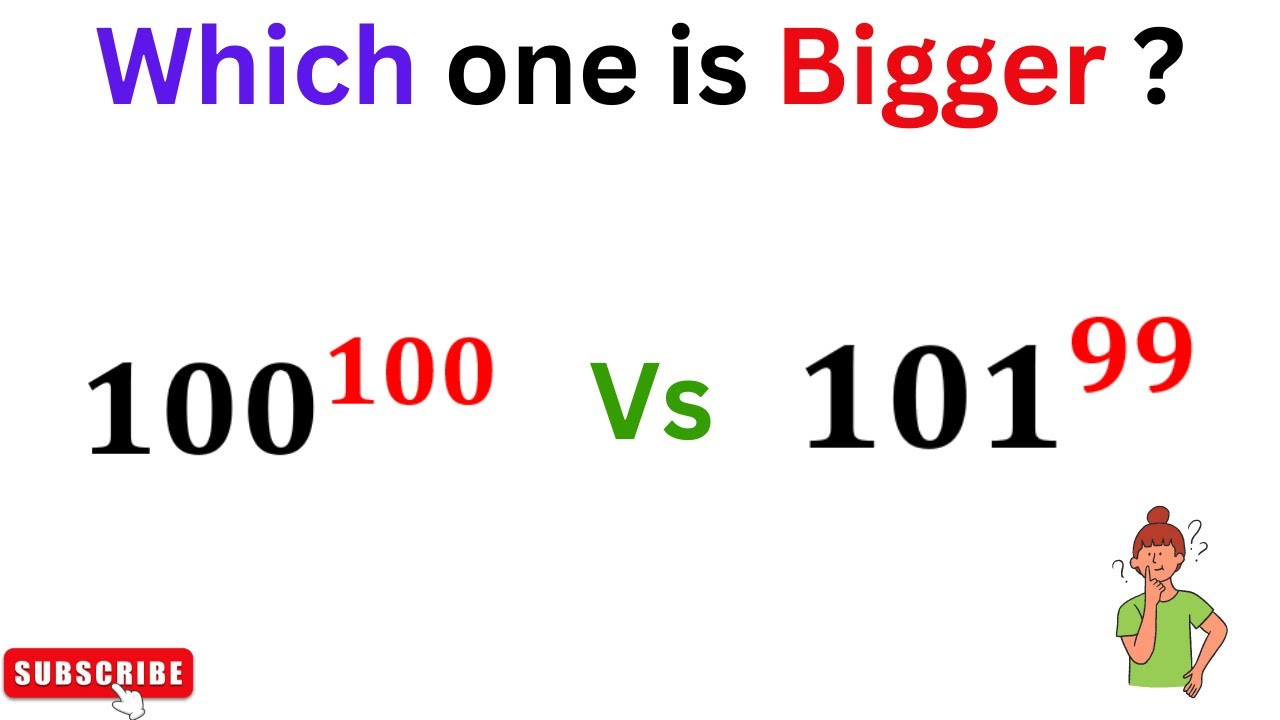 Which is bigger, 100^100 or 101^99 | Learn How to Find - YouTube