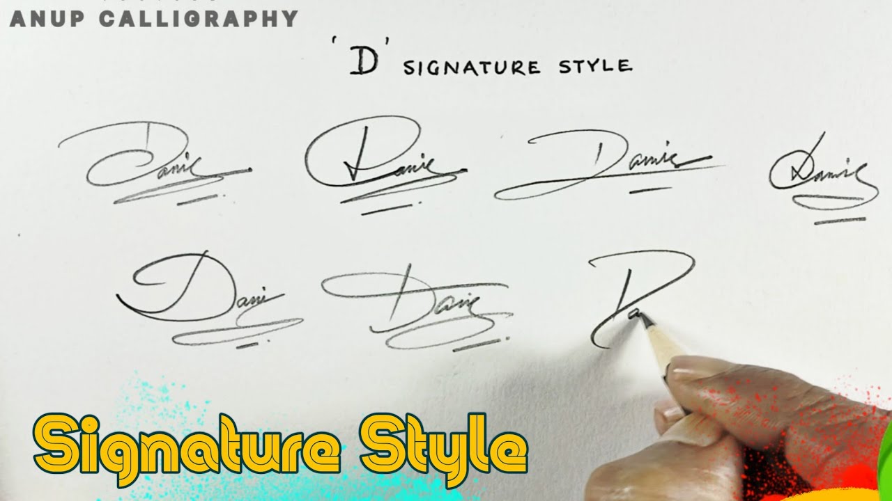 D Name Signature | D Signature Style | #signature #signaturestyle - YouTube