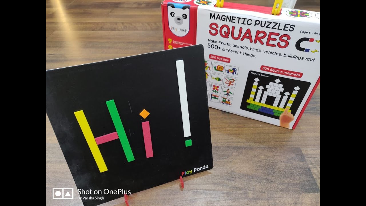 MAGNETIC PUZZLES SQUARES by Play Panda (TOY REVIEW) - YouTube