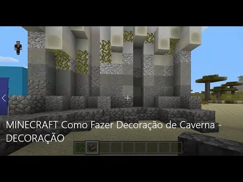 MINECRAFT Como Fazer Decoração de Caverna DECORAÇÃO - YouTube