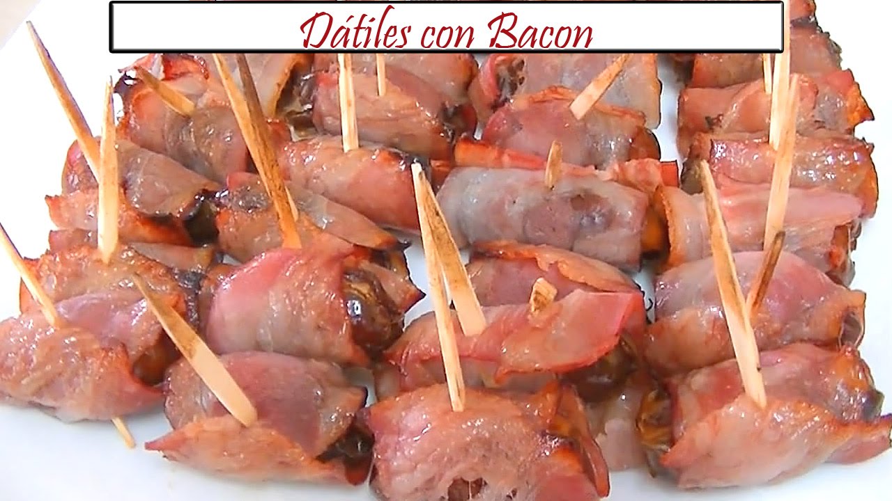 Dátiles con Bacon al horno | Receta de Cocina en Familia - YouTube