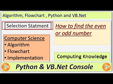 How to find an even or odd number in python and VB.Net || CIE Computer ...