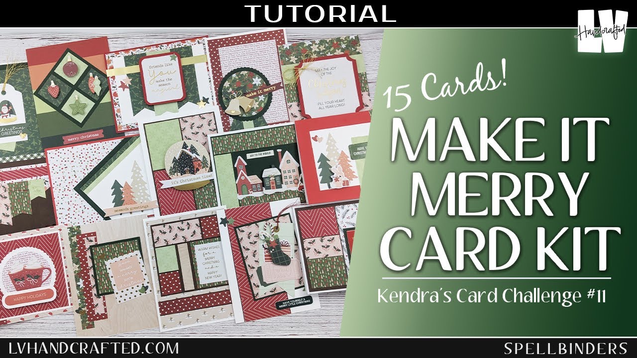 15 Cards Featuring Spellbinders Make It Merry Card Kit & # ...