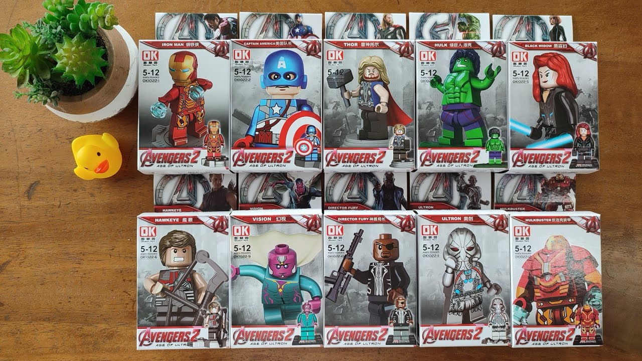 Beli minifigures lego bootleg super heroes merk OK - YouTube