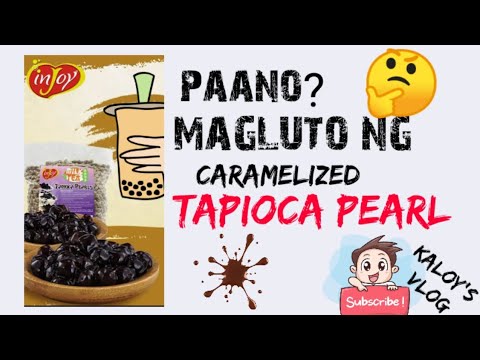 HOW TO COOK CARAMELIZED Tapioca Pearl (Injoy product) - YouTube