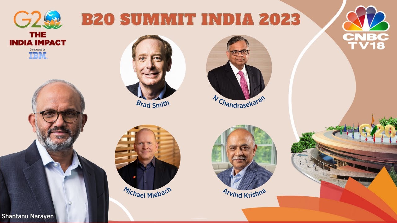 B20 Summit India 2023 LIVE | AI for Business and Societies ...