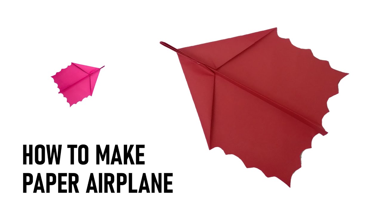 How To Make Unique Paper Plane That Flies 300 Feet - Diy Paper Folding ...