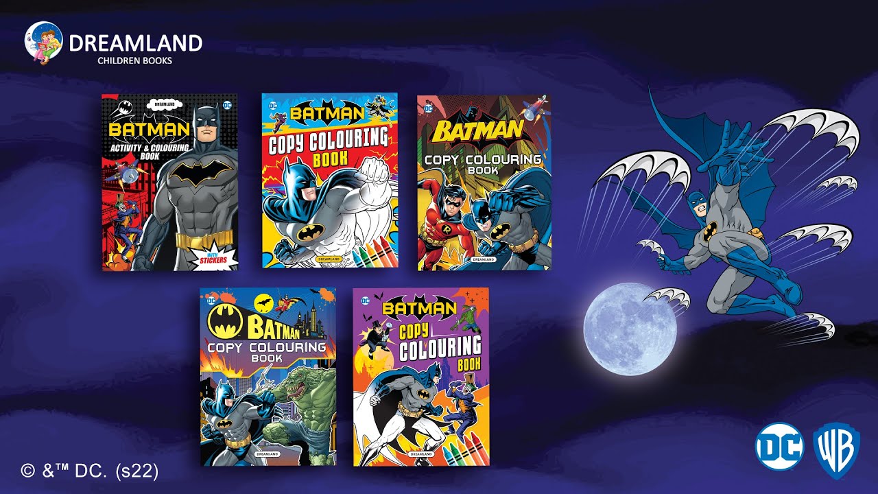 Batman Colouring and Activity Books |Age 2 - 8 Yrs| Interactive ...
