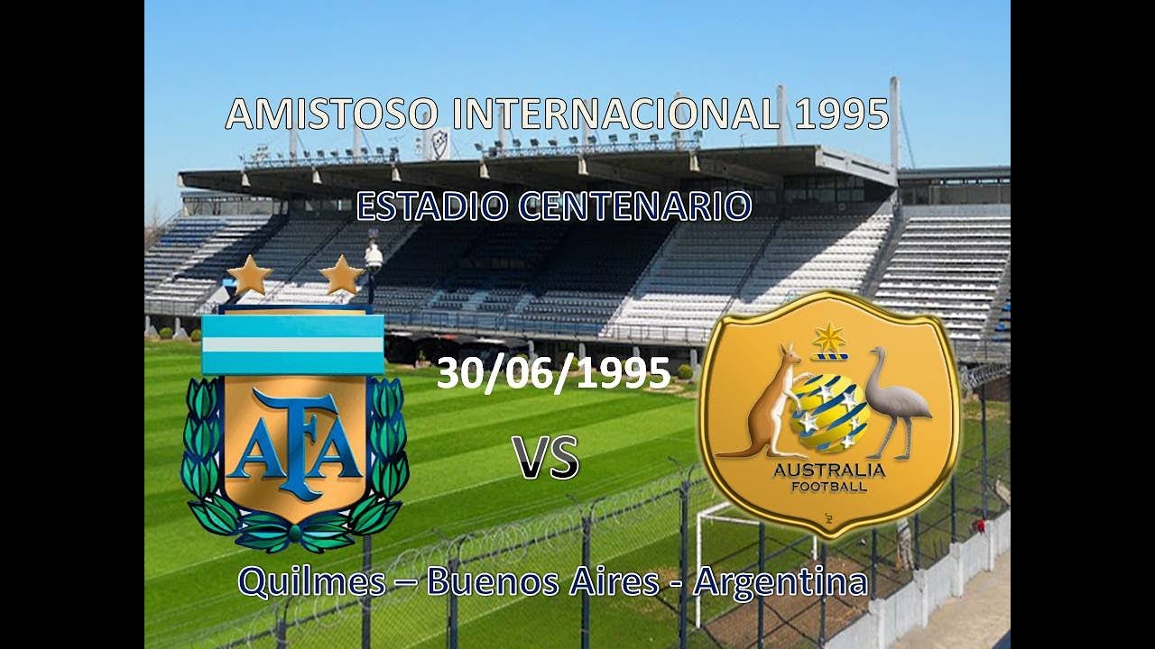Argentina vs Australia 1995 en el estadio Centenario de Quilmes - YouTube