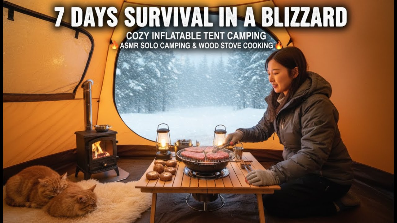 Cozy Inflatable Tent Camping | Kirin Frozen (ASMR) - YouTube