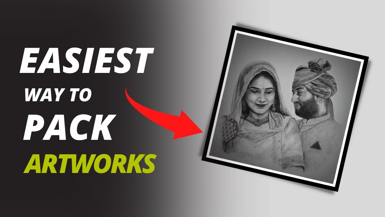 How I Pack My Artworks | How to Pack Your Sketches | How To Pack Your ...