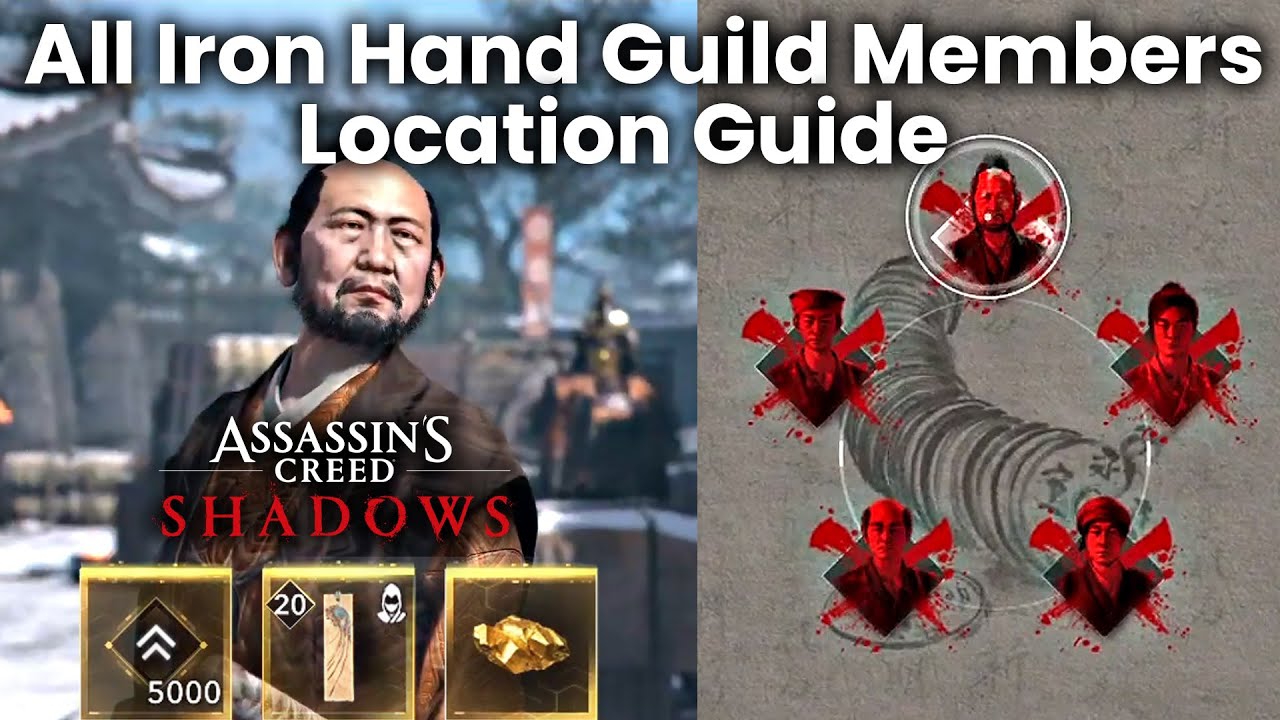 Where to FIND All Iron Hand Guild Members (Location Guide) - Assassin's ...