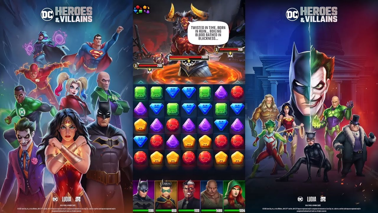 DC Heroes & Villains: Match 3 = Chapter 1 (Campaign 1) - YouTube