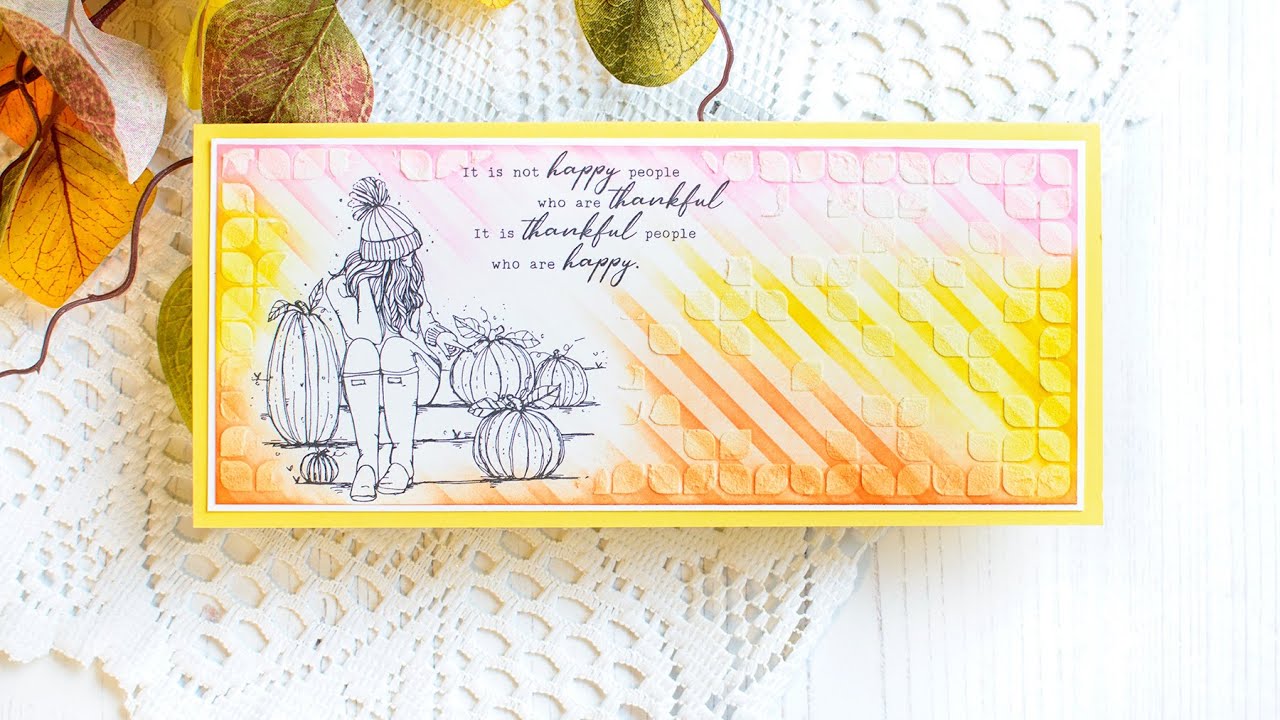 Layered Stenciling with Texture - YouTube