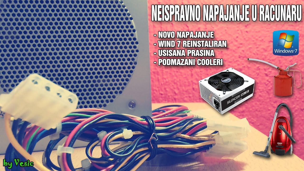 Neispravno napajanje u racunaru (racunar ne pali servis) - YouTube