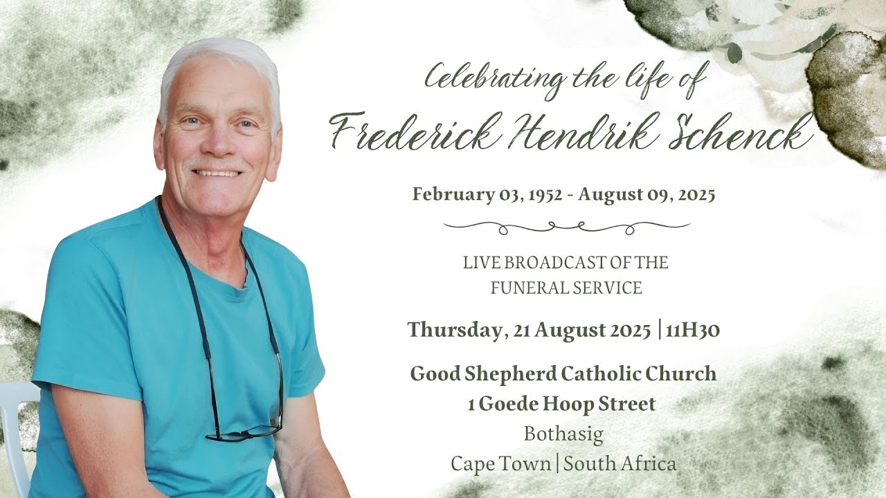 LIVE - CELEBRATING THE LIFE OF FREDERICK HENDRICK SCHENCK - THURSDAY ...