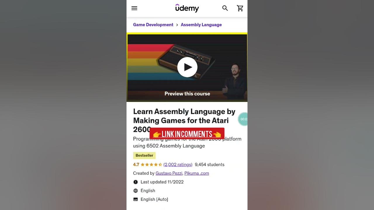 Learn Assembly Language by Making Games for the Atari 2600 - YouTube