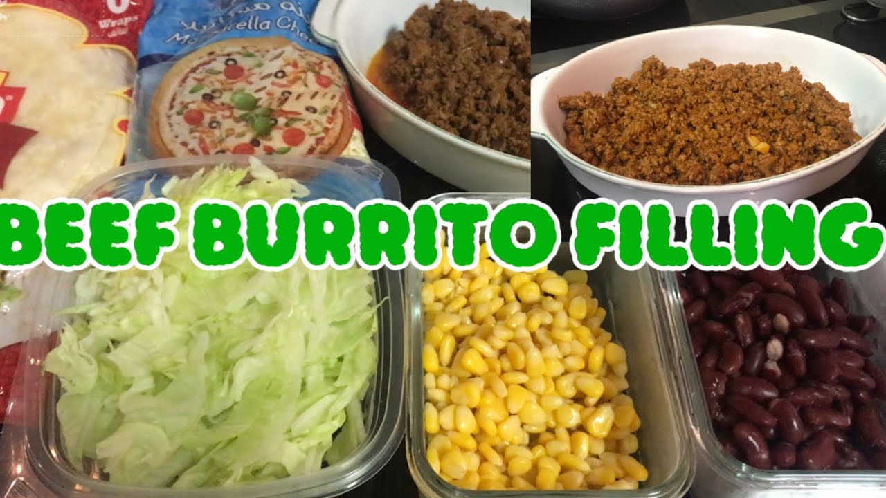 BEEF BURRITO FILLING RECIPE ||VERY EASYB TO MAKE - YouTube