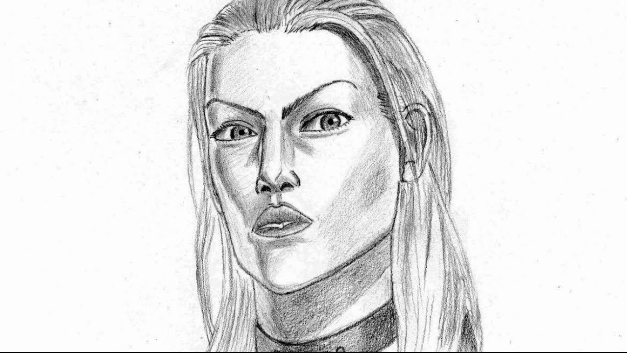 Pencil Drawing Trish from Devil May Cry 4 | Timelapse - YouTube