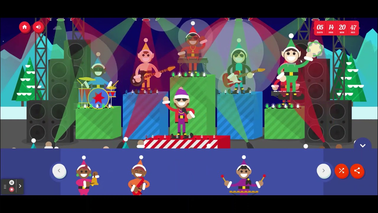 Google Santa Tracker - Elf Jamband Gameplay - YouTube