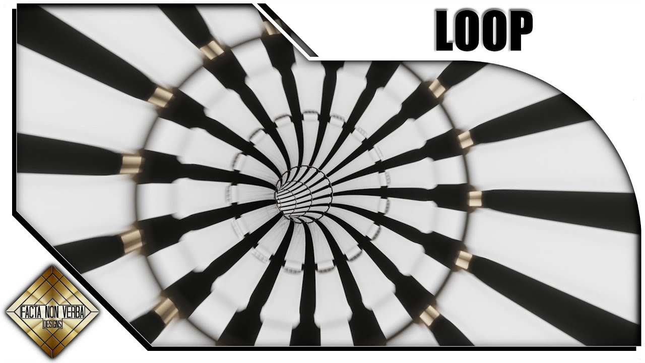 Free Background VJ Loop Footage | Black and White Tunnel #0961 - YouTube