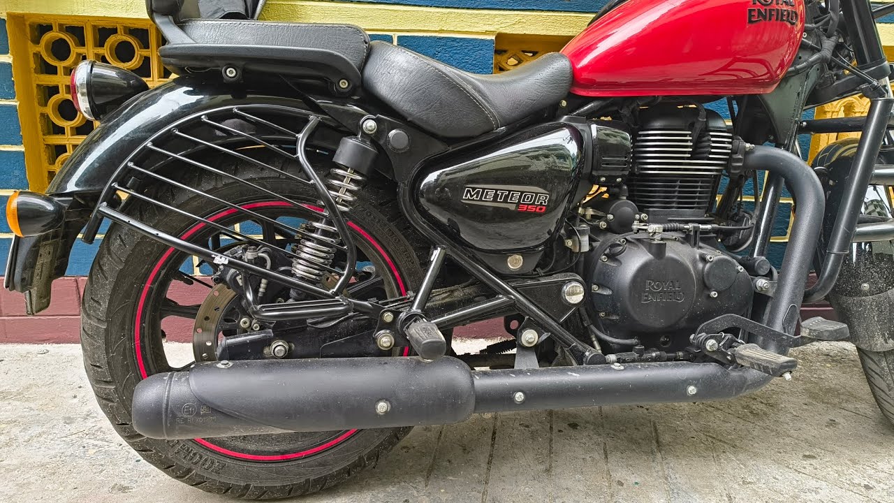 Meteor 350 Saddle Stay || Right side Sari guard || How to install ...