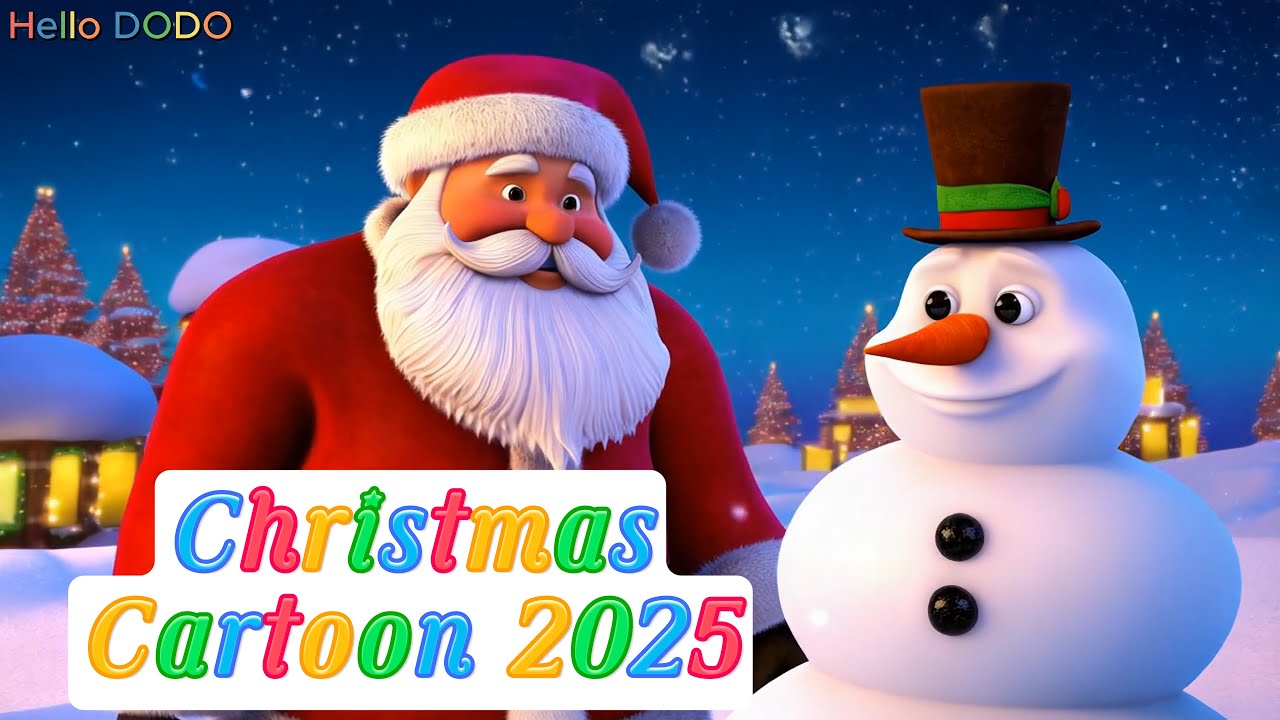 Christmas Cartoon 2025 🎄 Jingle Joy ⛄Christmas Song And Cartoon Videos ...
