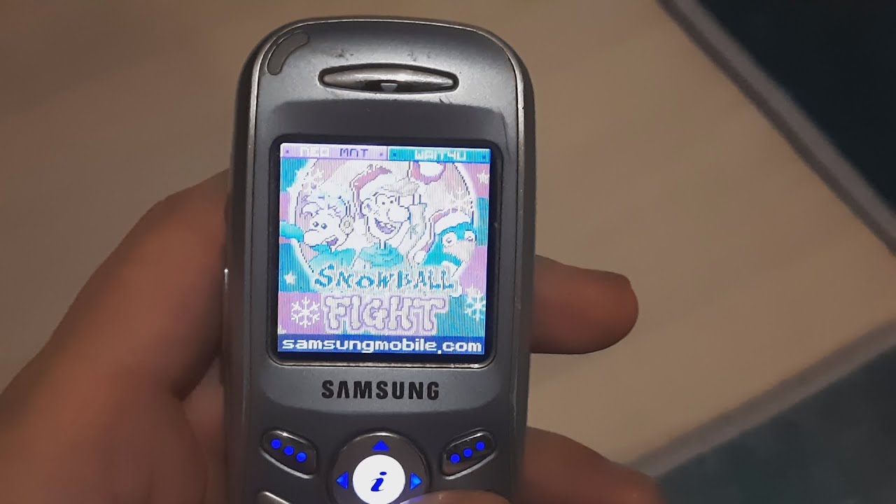 Samsung X100 - Snowball Fight Mobile game! - YouTube