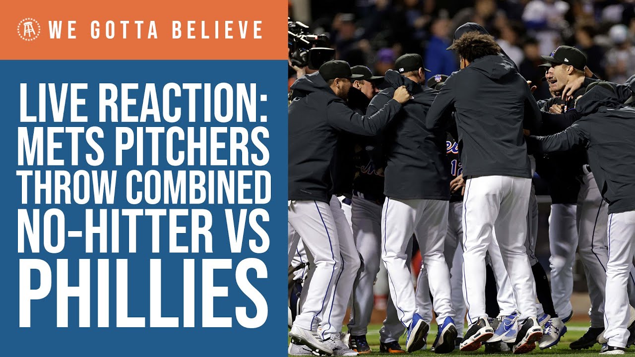 LIVE REACTION: Mets Pitchers Combine for NO HITTER - YouTube