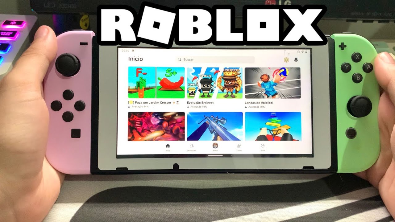 Jogando ROBLOX no Nintendo Switch em 2025 - YouTube