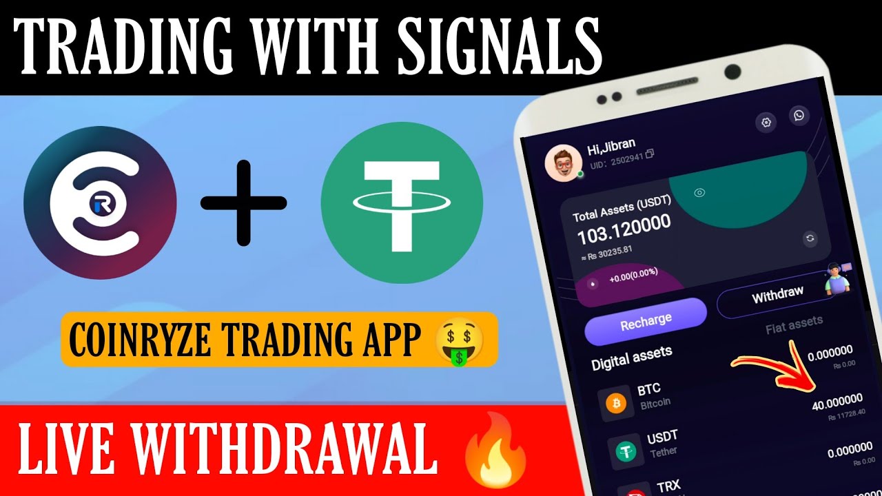 CoinRyze Trading App Earning Method With Live Withdrawal Prooof And ...