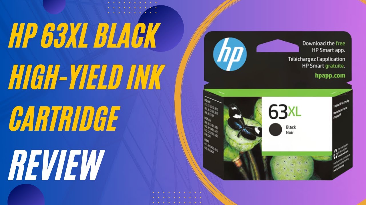 HP 63XL Black High-yield Ink Cartridge Review - YouTube