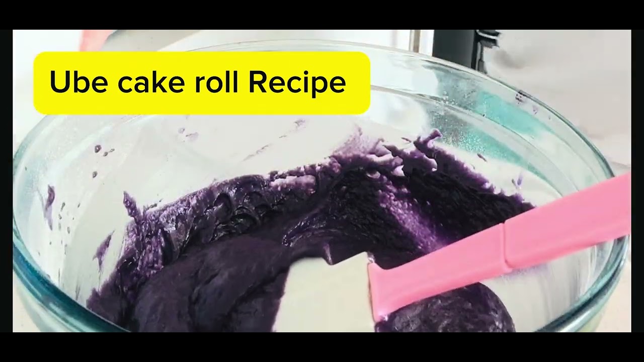 Soft and fluffy Ube cake roll/Purple Yum cake - YouTube