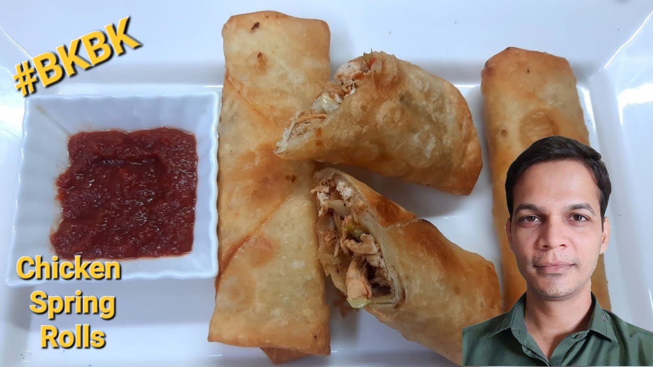 Chinese Roll Recipe | Spring Roll Recipe | How to Make Chicken and ...