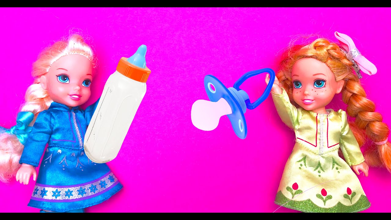Elsa and Anna toddlers at the baby store - YouTube
