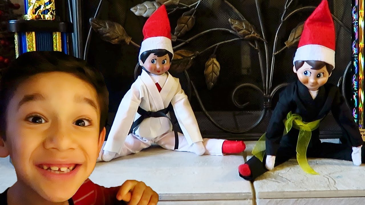 ELF ON THE SHELF is DOING KARATE LIKE ME ?? - YouTube