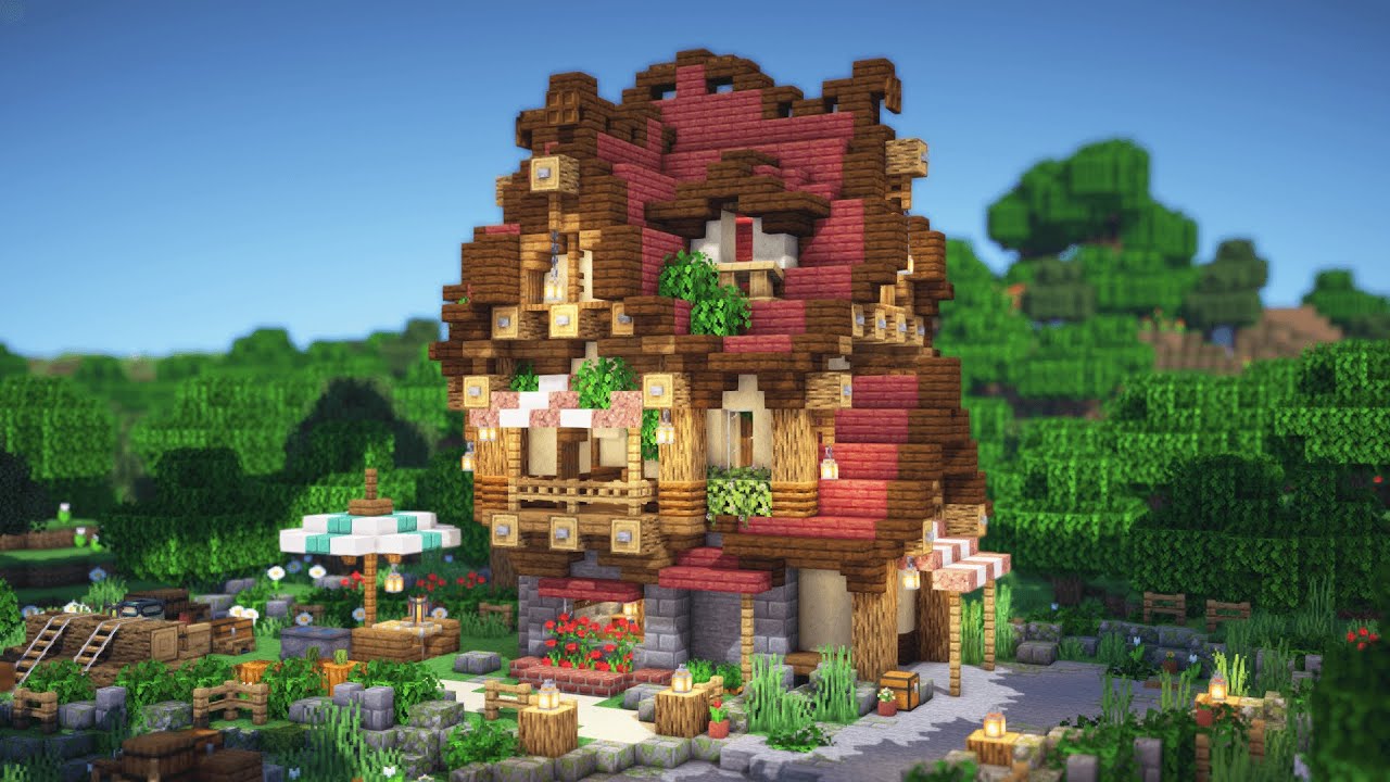 Minecraft How To Build A Small Fantasy House Easy House Tutorial minecraft-how-to-build-a-small-fantasy-house-easy-house-tutorial