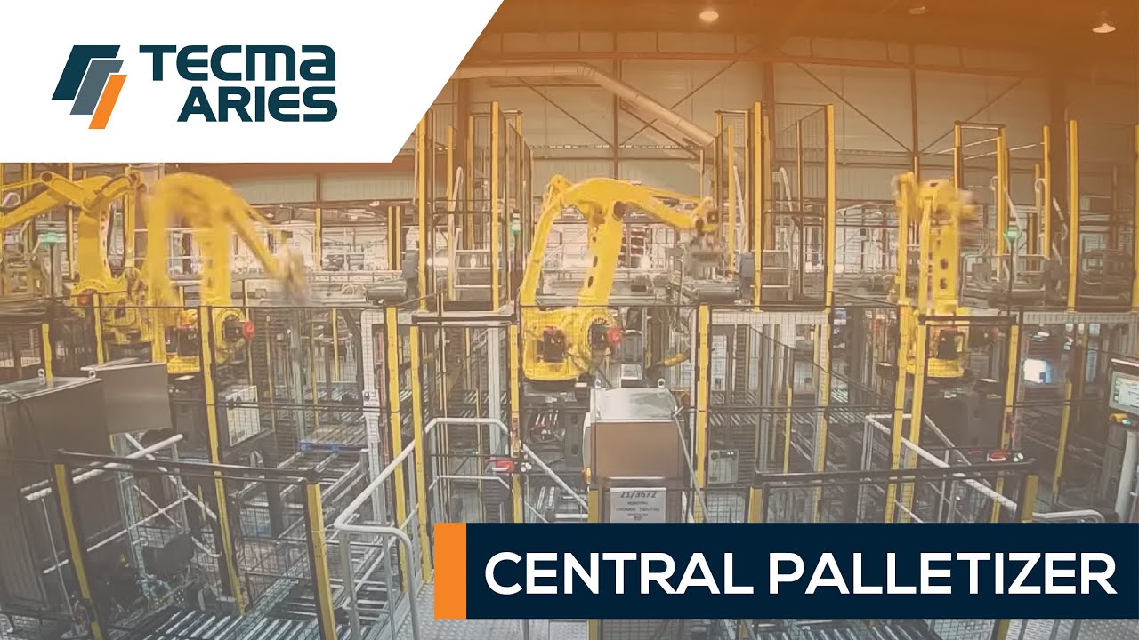 Central Palletizer / Palettisation Centralisée - YouTube