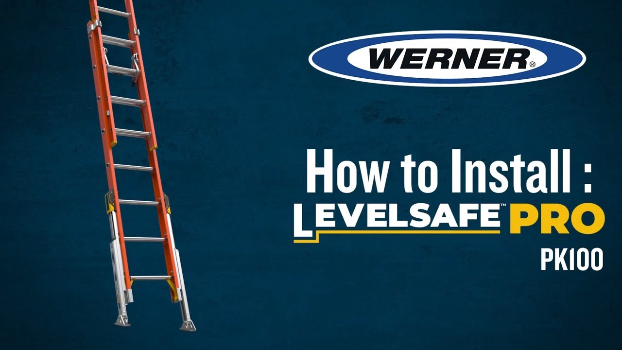 Werner Ladder - LEVELSAFE PRO Installation - YouTube